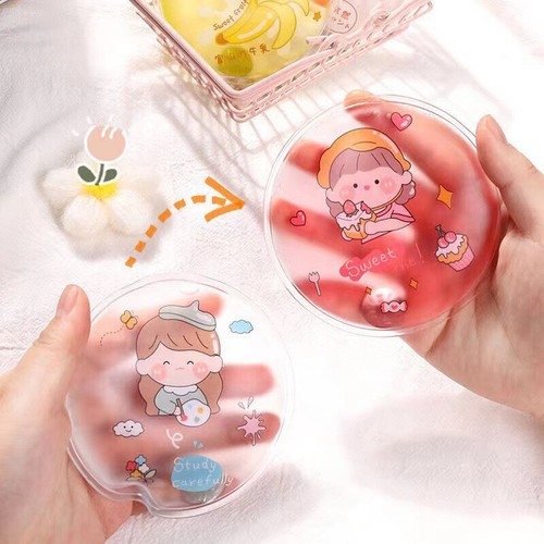 Cartoon Round Hand Warmer Portable Instant Heat Pad Outdoor Stove Hand ...