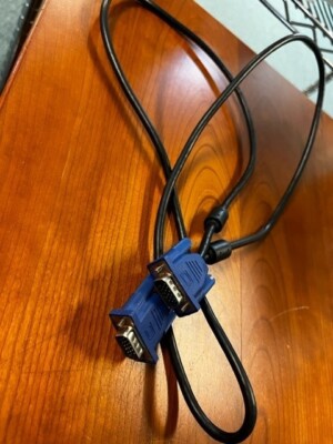 15 PIN HD15 Blue SVGA SUPER VGA Monitor M/M Male Male Cable CORD FOR PC ...