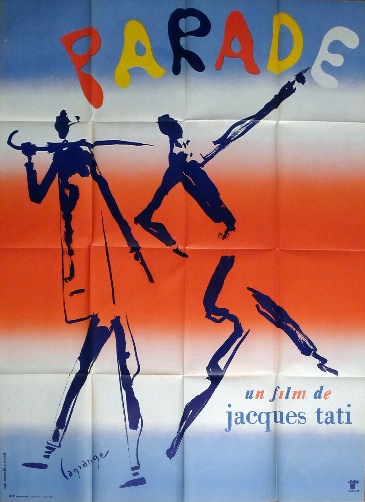 PARADE - JACQUES TATI / CIRCUS / LAGRANGE - ORIGINAL LARGE FRENCH MOVIE ...