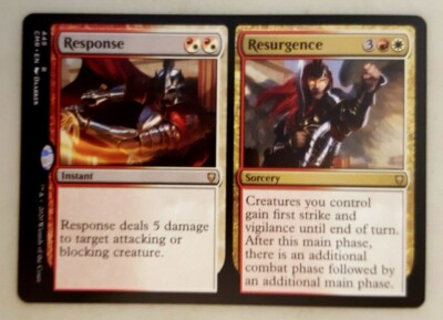 1x Response // Resurgence Commander Legends Magic the Gathering MTG NM ...