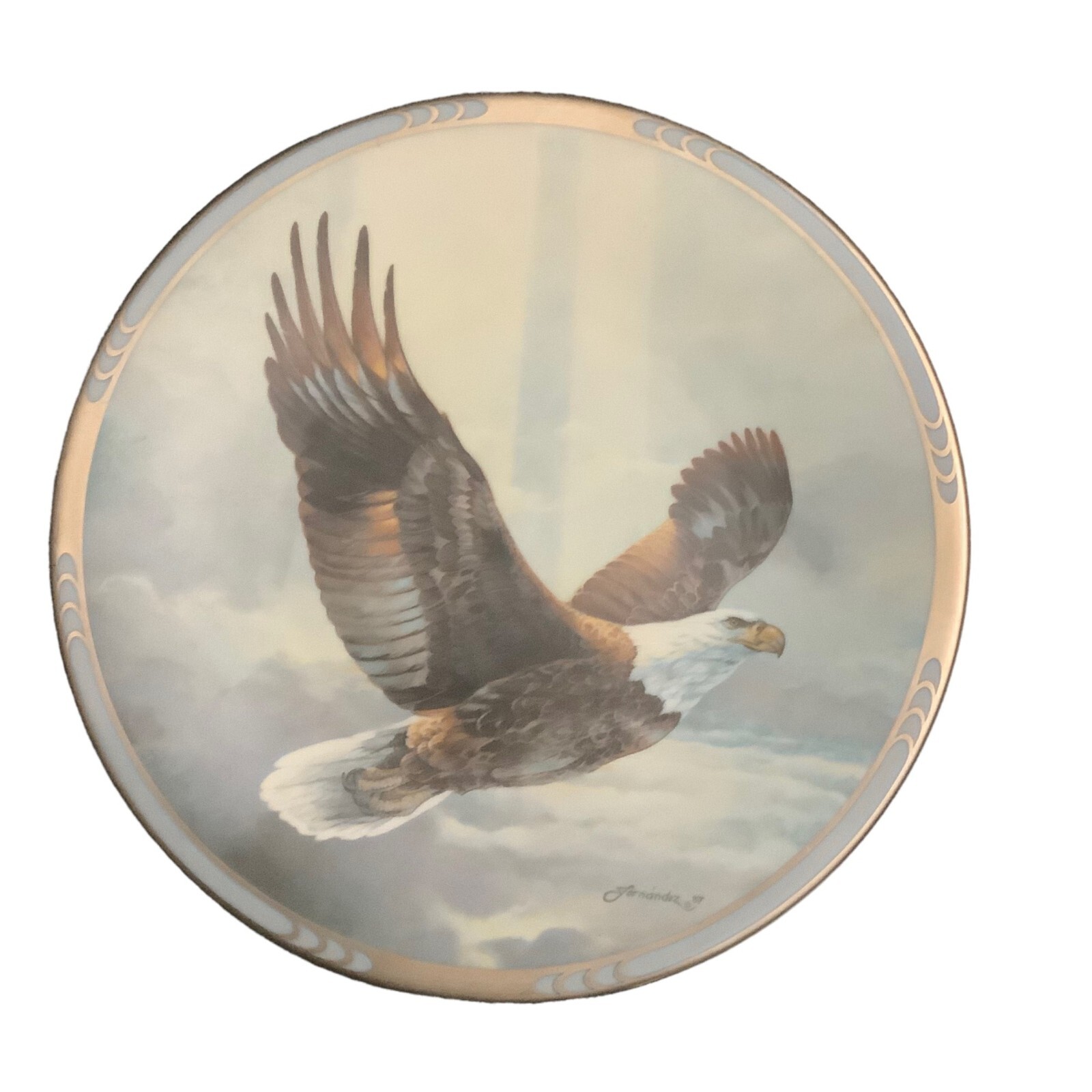 Vtg 1987 Hour of Power Eagle Plate Rise Above the Storm 8.5" Mario ...
