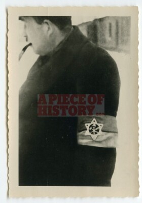 WW2 ORIGINAL PHOTO JUDEN JEW JEWISH MAN W ARMBAND FROM LODZ ...