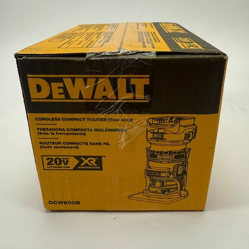 DeWALT DCW600B 20V Depth Adjusting Brushless Cordless Router - Bare ...