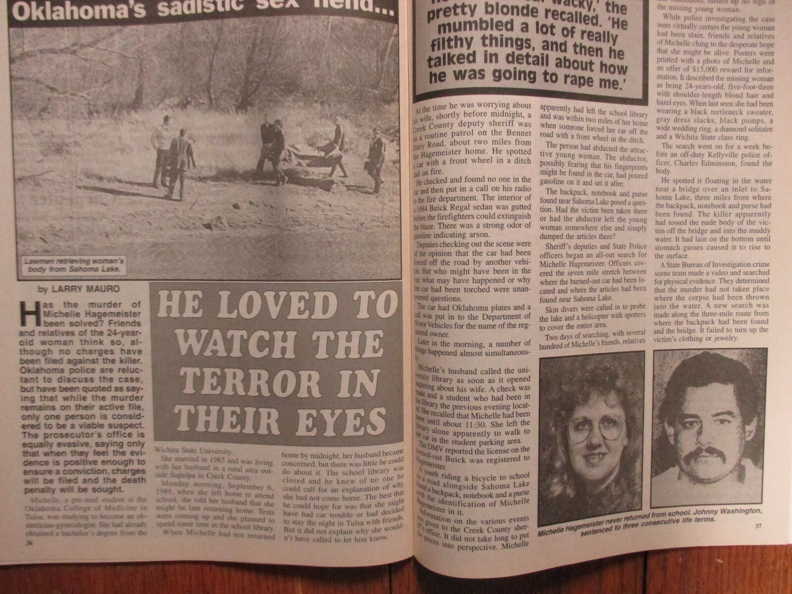 2001 Detective Files Mag(JOHNNY WASHINGTON/RICHARD CLARK/DALE WHITMER ...