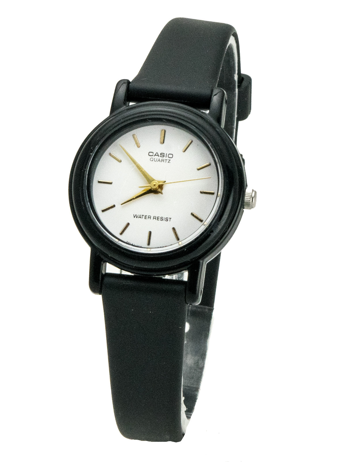 CASIO:LADIES LQ139 BLACK PLASTIC BAND ROUND FACE ANALOG QUARTZ WATCH ...