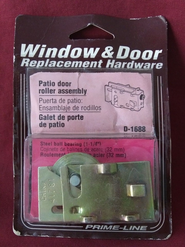 Sliding Patio Door Roller Assembly, 1/14" steel ball bearing Prime Line ...
