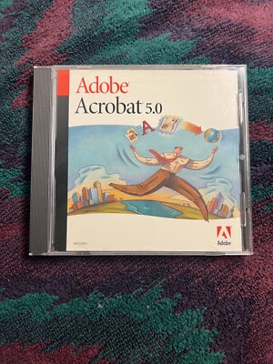 Adobe Acrobat 5.0 Full Version 5.0.5 CD Serial included NEW, Sealed | eBay