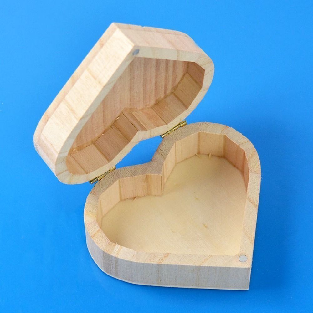 Wood Wooden Organizer Heart Shape Wood Box High Quality Gift Wrapping ...