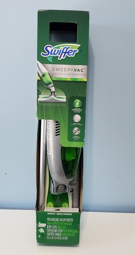 Swiffer Sweep + Vac Cordless Vacuum Starter Kit Rechargeable Sweeper ...