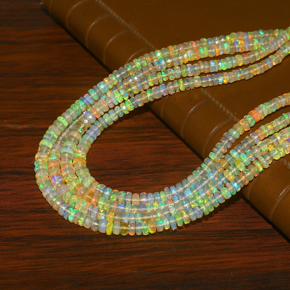 Rondelle Opal Beads Yellow Opal Beads Natural Opal, Gift For Dad 524 | eBay