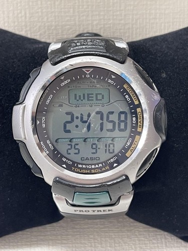 CASIO PRO TREK PRG-50 Digital Watch WR100 Working Condition Genuine | eBay
