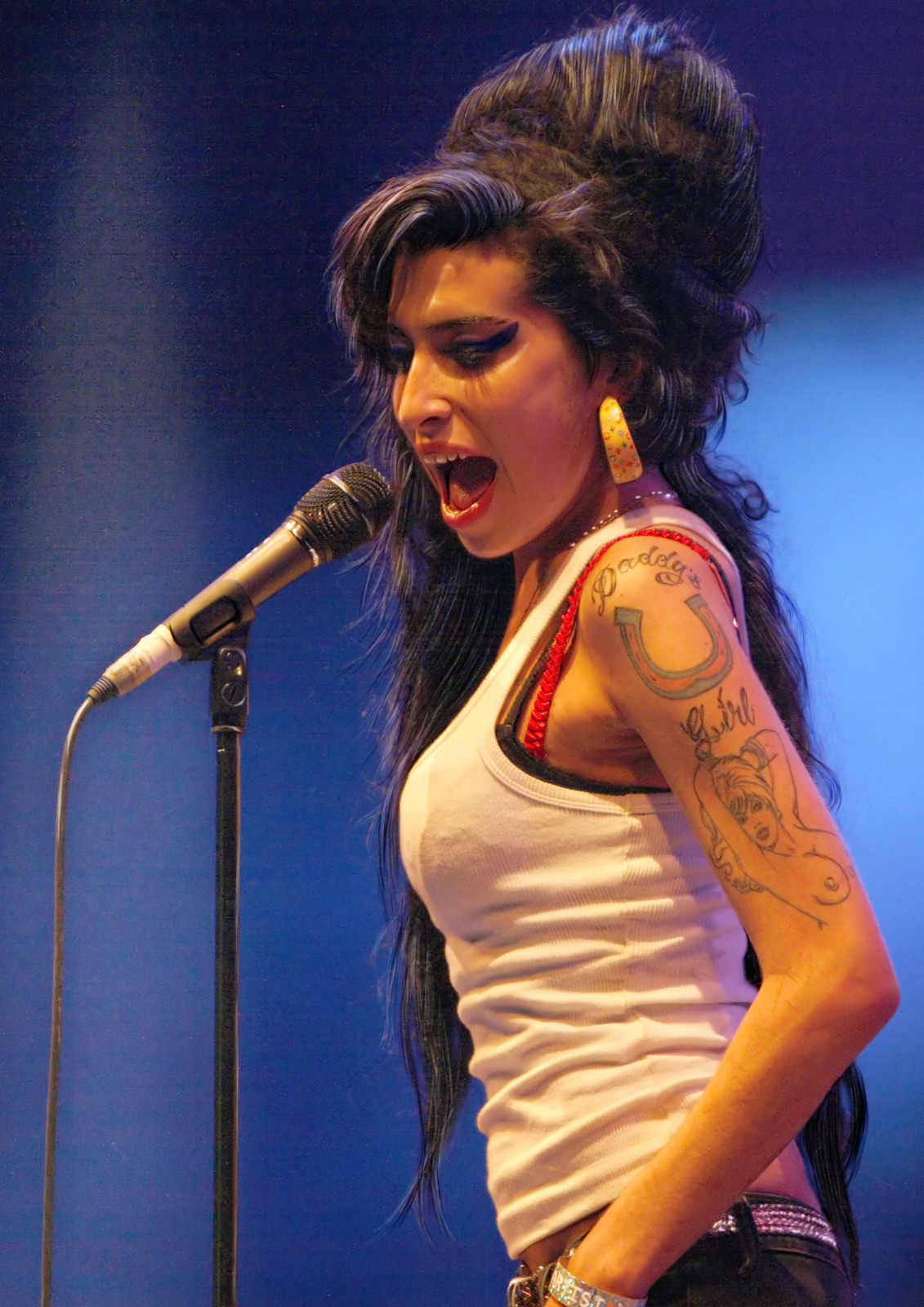 Amy Winehouse Singing Photo Soul Picture Blues Singer Print Music ...