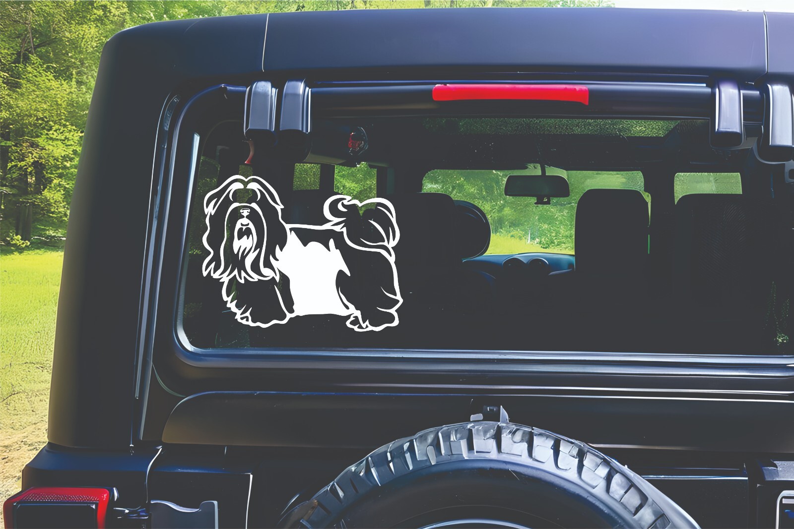 Custom Shitztu Dog Breed window decal sticker gift dog handler window ...