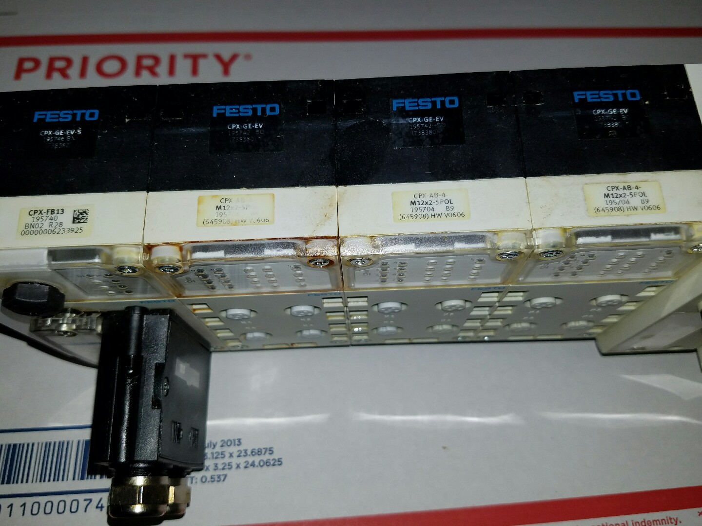 Festo PROFIBUS pneumatic manifild CPX-FB13 CPX-AB-4-M12X3-5POL 195740 ...