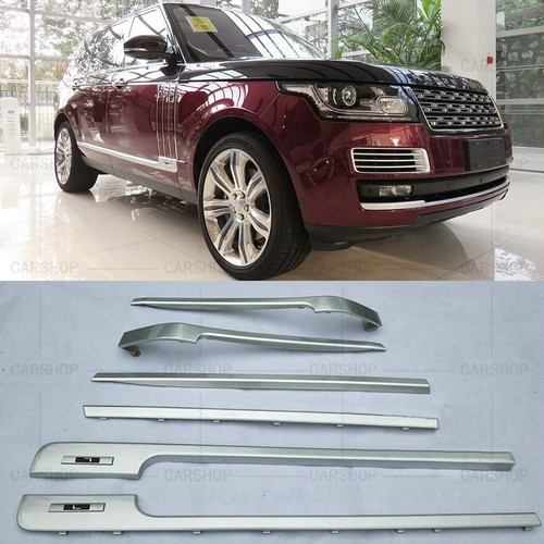 For Range Rover LWB 2013-2021 Silver Door Side Body Molding Trim Cover ...
