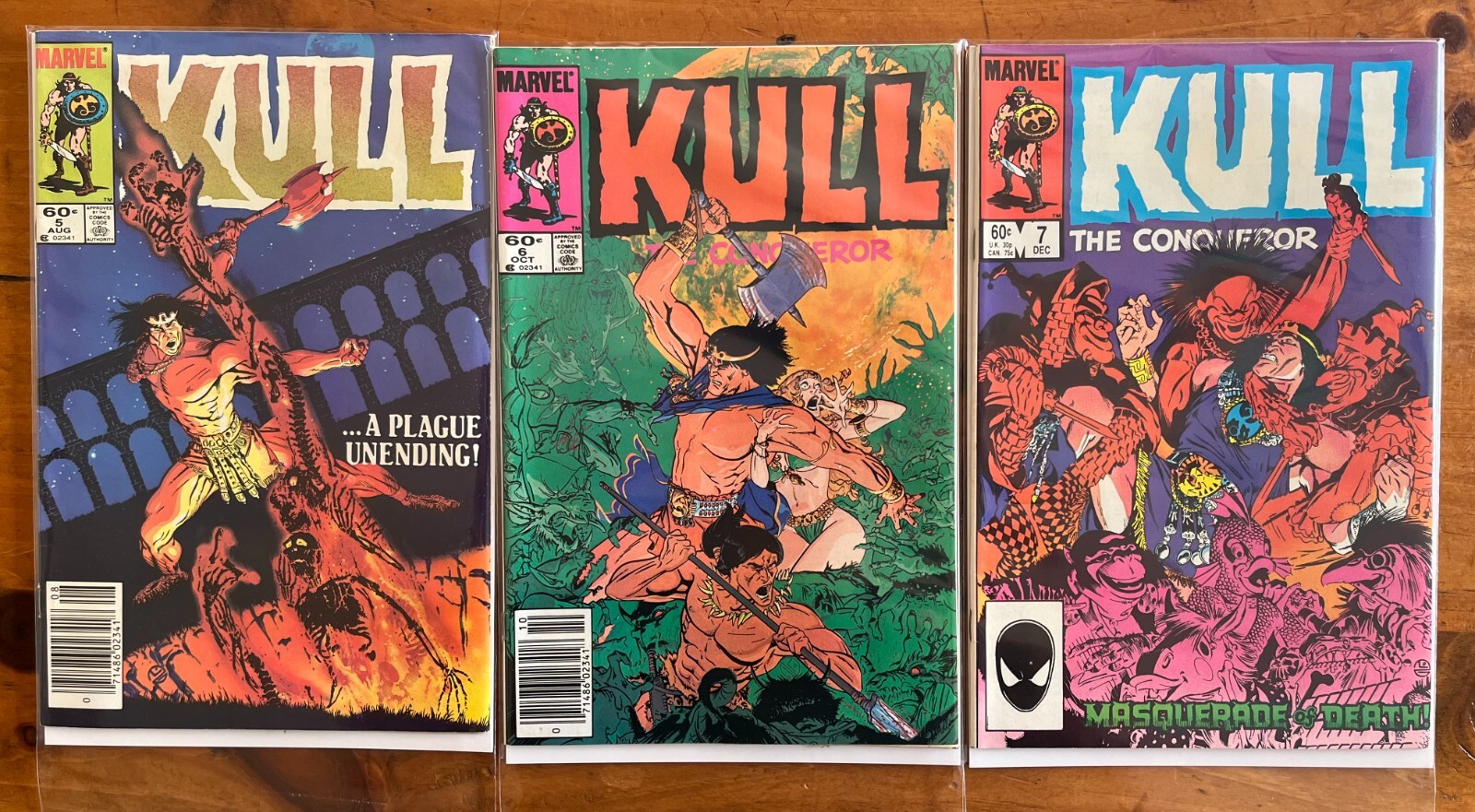 Comic Lot Vintage Kull The Conquerer Comics Marvel Comics 1984 Lot Of 3 ...