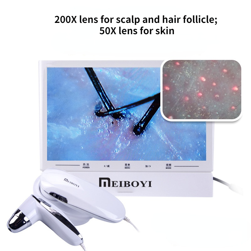 11'' Professional Hair Follicles Scalp Camera Digital Skin Microscope ...