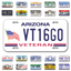 Custom state License Plates with personalized text Car 12x6- Moto 7x4 ...