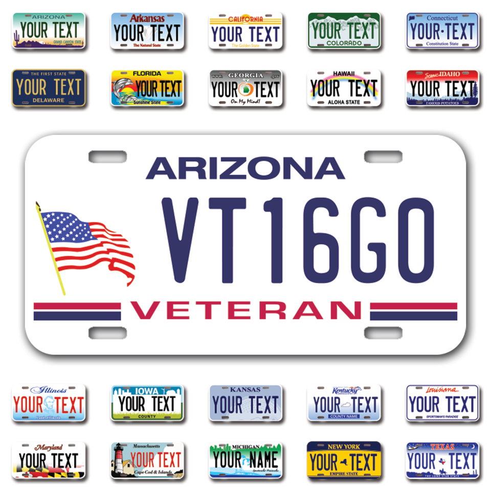 Custom Mini state Plates | All 50 Sates | 4x2 - 6x3 | name plates for ...
