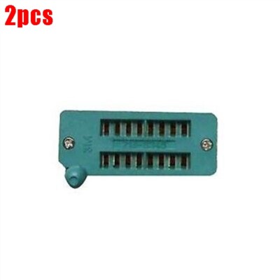 2Pcs New 16 Pin Gold Plated Universal Zif Dip Tester Ic Test Socket xs ...
