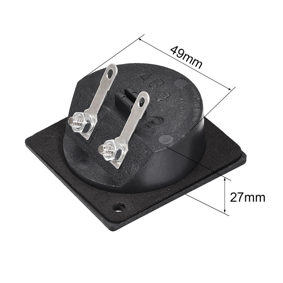 2-Way Square Speaker Box Terminal Binding Post Stereo Cup Subwoofer ...