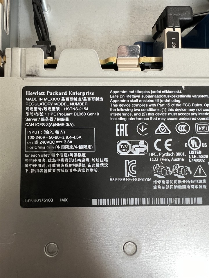 HPE ProLiant DL360 Gen10 G10 1U 8SFF BAREBONE SERVER 2x HS 2x PSU P408i ...