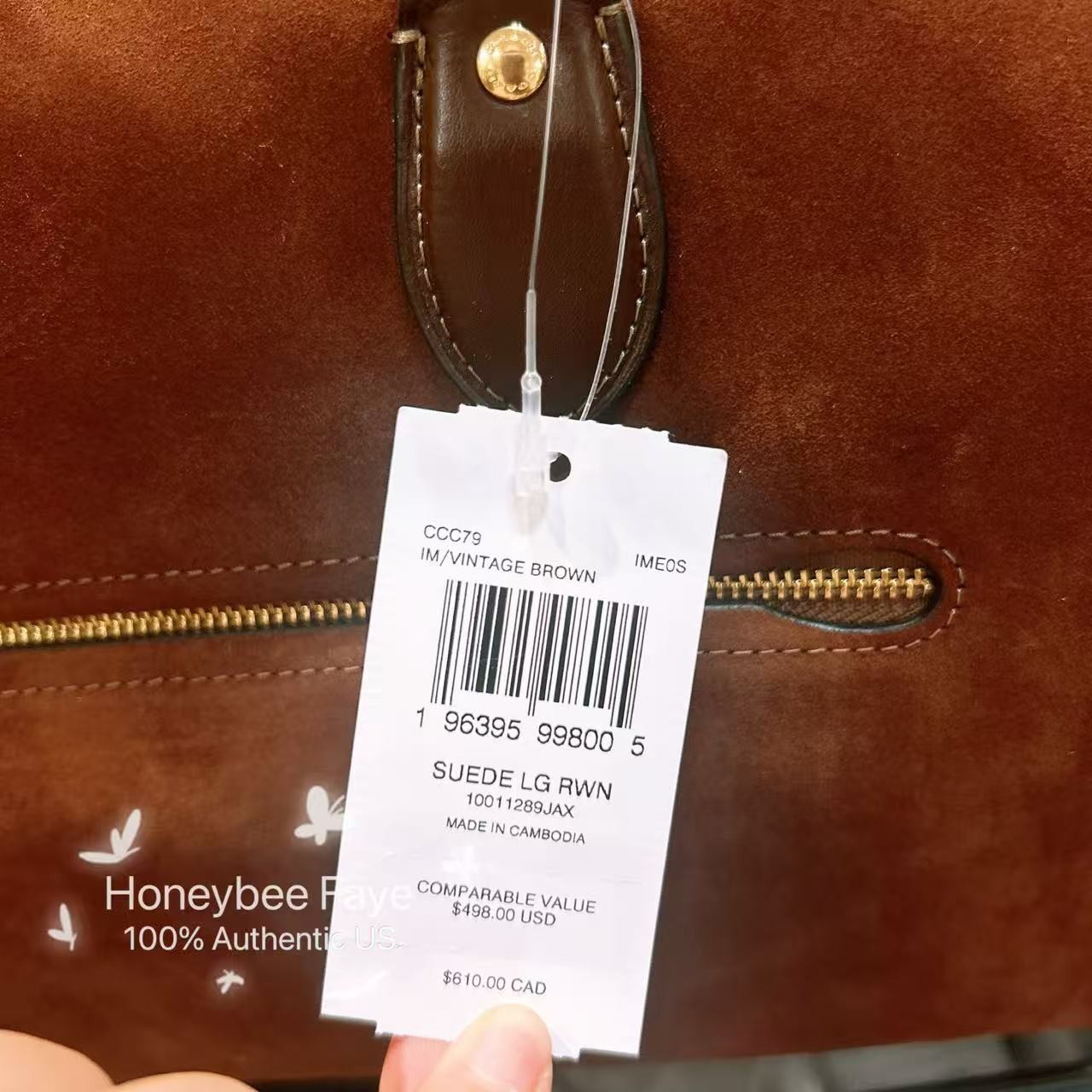 NWT Coach Rowan Large Satchel Bag CCC79 Suede Vintage Brown 2025 FALL👜🔥 ...