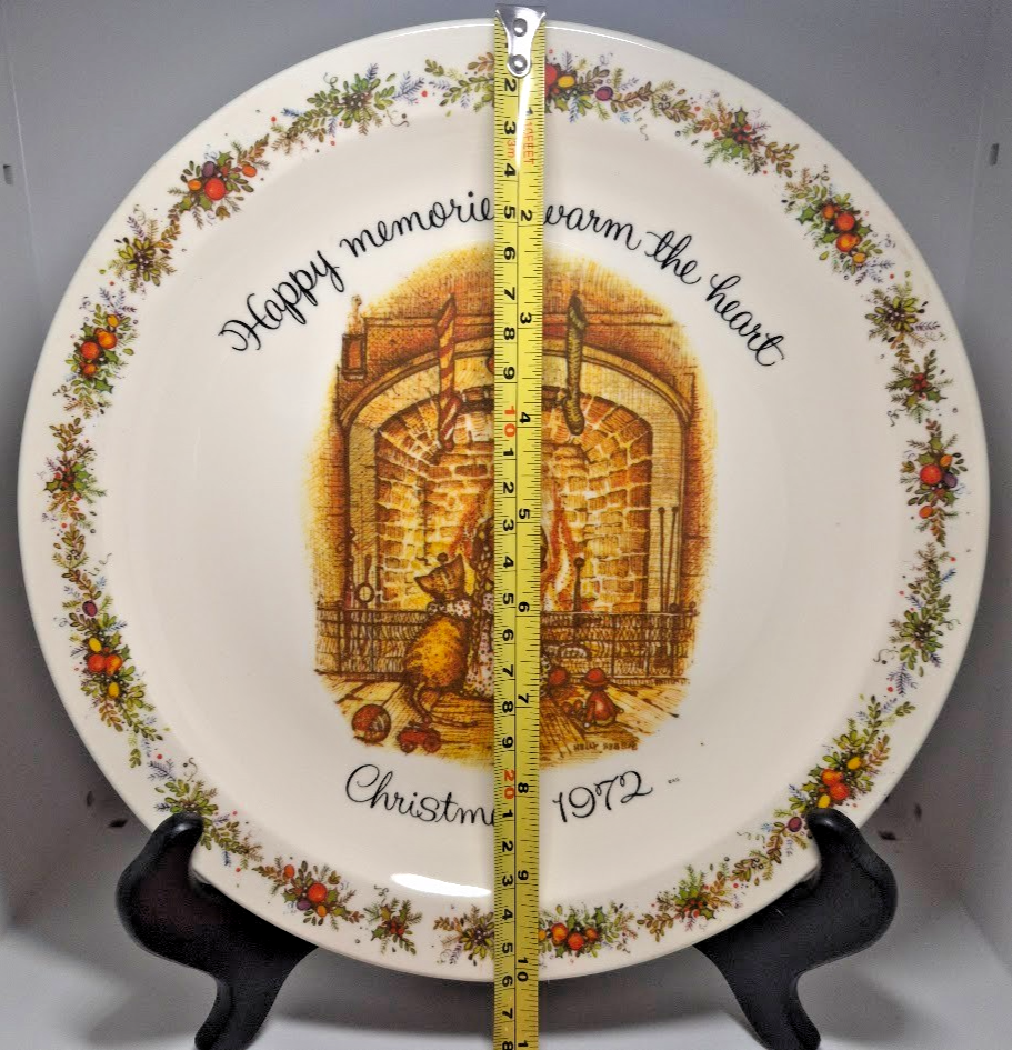 Holly Hobbie Christmas 1972, 10" Porcelain Commemorative Edition Plate ...