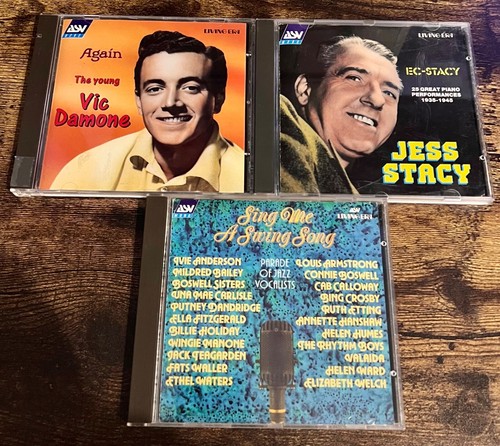 Lot of 3 Jazz Men CD Vic Damone Jess Stacy Plus Swing Song Compilation ...