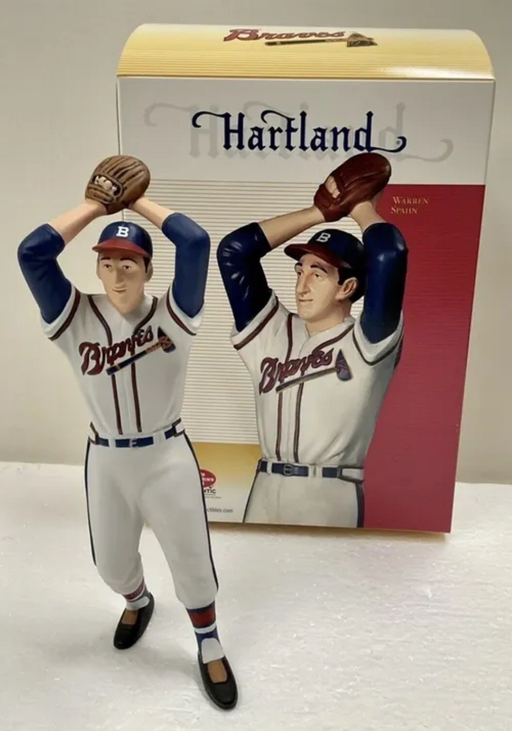 HARTLAND STATUE WARREN SPAHN BOSTON BRAVES 2008 COOPERSTOWN COLL. NEW ...