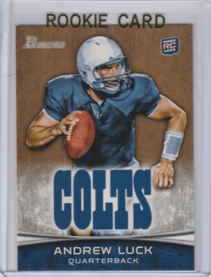 ANDREW LUCK ROOKIE CARD 2012 Bowman GOLD RC Indianapolis Colts Football ...