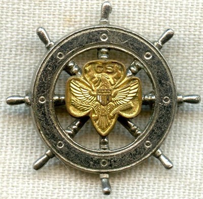 1950's Girl Scouts Mariner Uniform Badge. Safety Type Catch by Lions ...