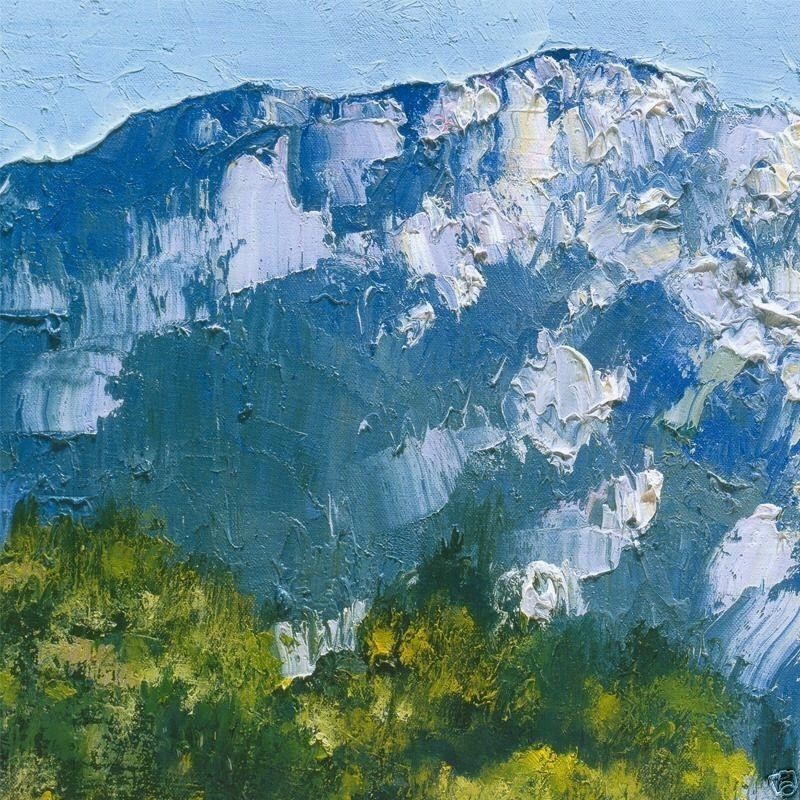 36W"x36H" BELLAGIO HILLSIDE by HOWARD BEHRENS - VILLAGE EUROPEAN TOWN ...