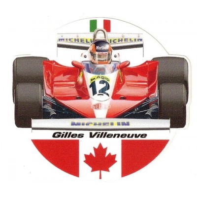 Gilles VILLENEUVE Sticker vinyle laminé | eBay