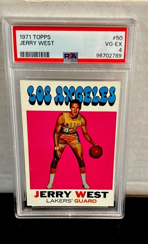 1971 TOPPS #50 JERRY WEST LAKERS HOF PSA 4 Iconic NBA | eBay