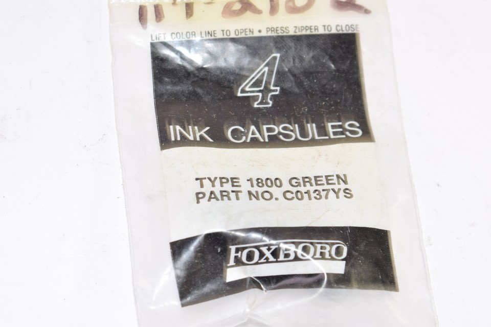 NEW Foxboro Type 1800 Green Ink Capsule C0137YS | eBay