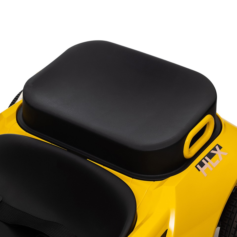 JOYLDIAS 2-Seater 24V Parent-Child Yellow Ride On Car Kid Go Kart ...