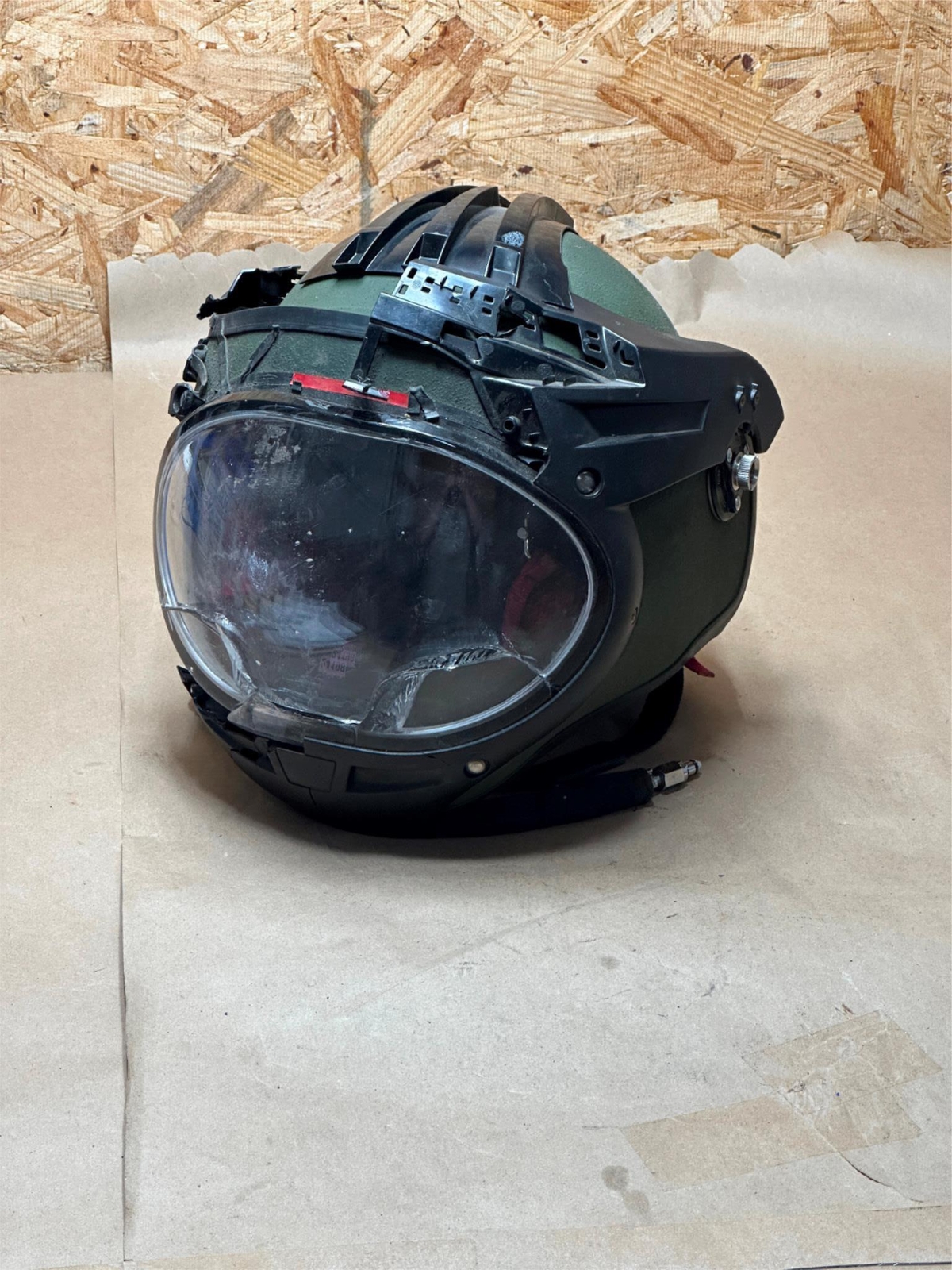 Med-Eng EOD 10 Bomb Suit Helmet Broken AS-IS Olive Green 4980200 ...