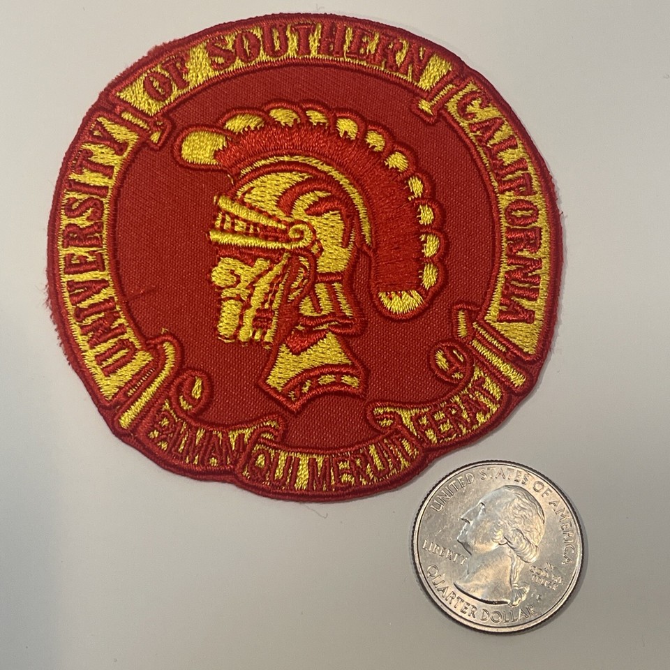 USC SOUTHERN CAL TROJANS Vintage Embroidered Iron On Patch 3” X 3” | eBay