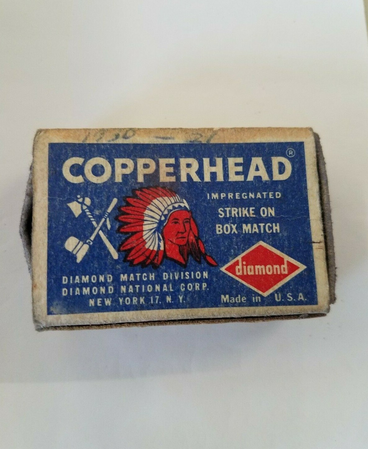 VINTAGE COPPERHEAD MATCH BOX (Empty) | eBay