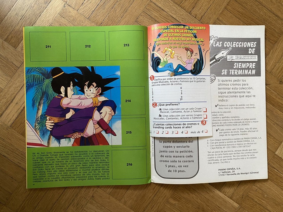 album vide + set complet panini dragon ball Z | eBay