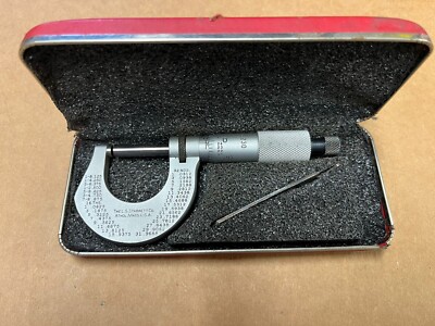 Starrett No. 230 (.0001 grad) 0 - 1 Inch Outside Micrometer | eBay