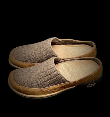 Chaco "QUINN" In Java Wool And Leather Slide Mules Size 7 | eBay