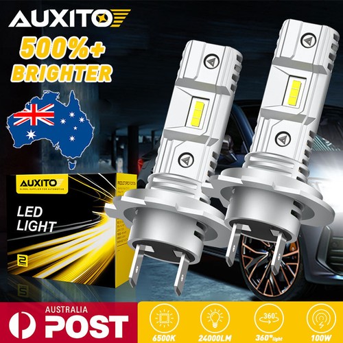 AUXITO H7 100w 24000LM LED Headlight Replace Xenon Bulbs Kit Lamps ...