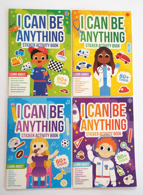 I Can Be Anything (4 Set) Educational Sticker Activity Books Jobs ...