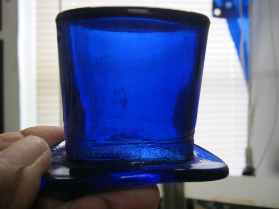 PRISTINE & OUTRAGEOUS DEEP COBALT BLUE~ TOP HAT WHIMSEY. | eBay