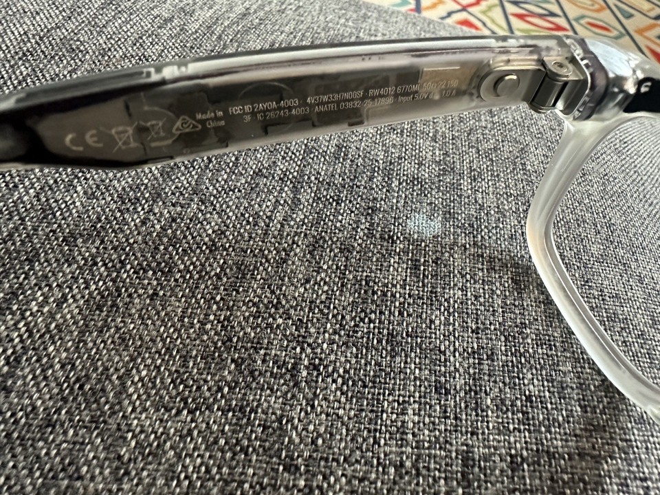 Ray-Ban Meta Wayfarer Gen 2 LIMITED EDITION RW4012 Transition Clear ...