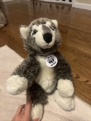 Build A Bear Workshop World Wildlife Fund WWF Gray Timber Wolf Plush ...