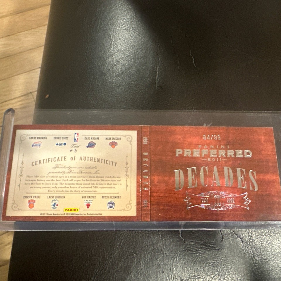2011-12 Preferred jersey Ewing Mourning Rodman Mullin Starks Price ...