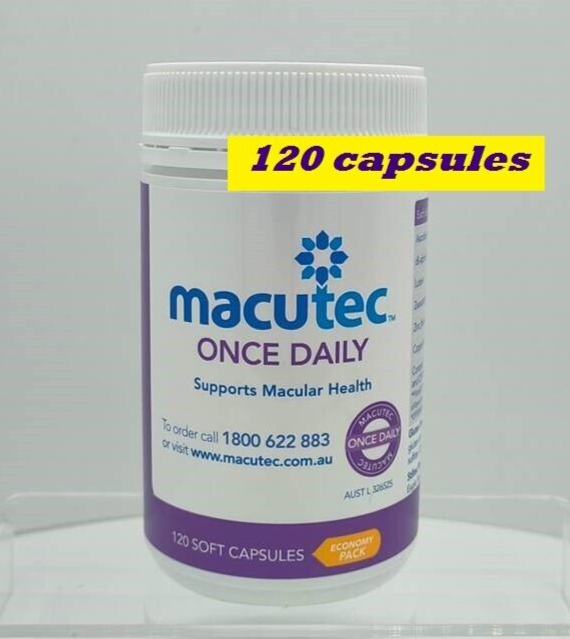 Macutec Once Daily 120 capsules Protection for your eyes Supports ...